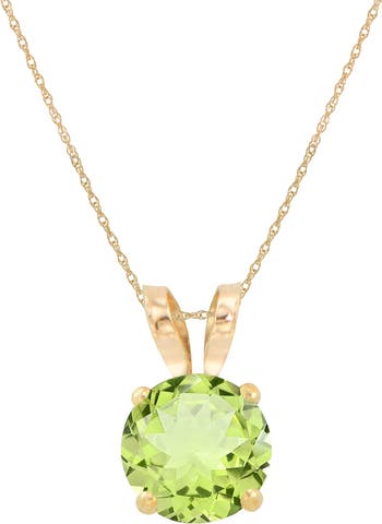 CANDELA JEWELRY Semiprecious Stone Pendant Necklace | Nordstromrack