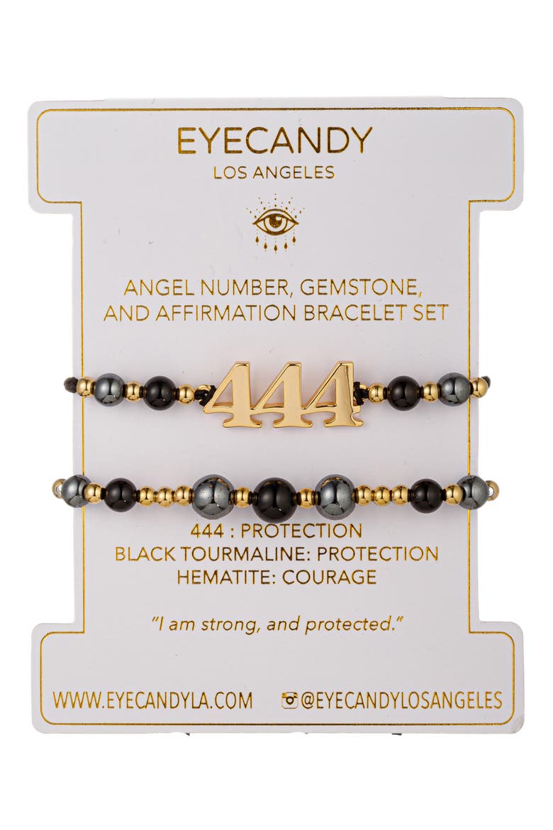 Set of 2 Angel Number Stretch Bracelets (Women) | Nordstromrack