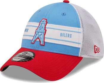 New Era Men's New Era Light Blue/Red Houston Oilers Team Banded ...