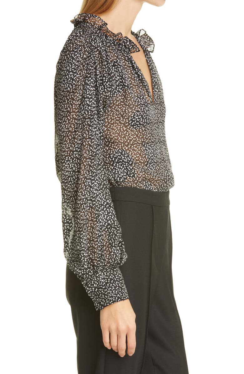 Rebecca Taylor Meadow Long Sleeve Ruffle Blouse | Nordstromrack