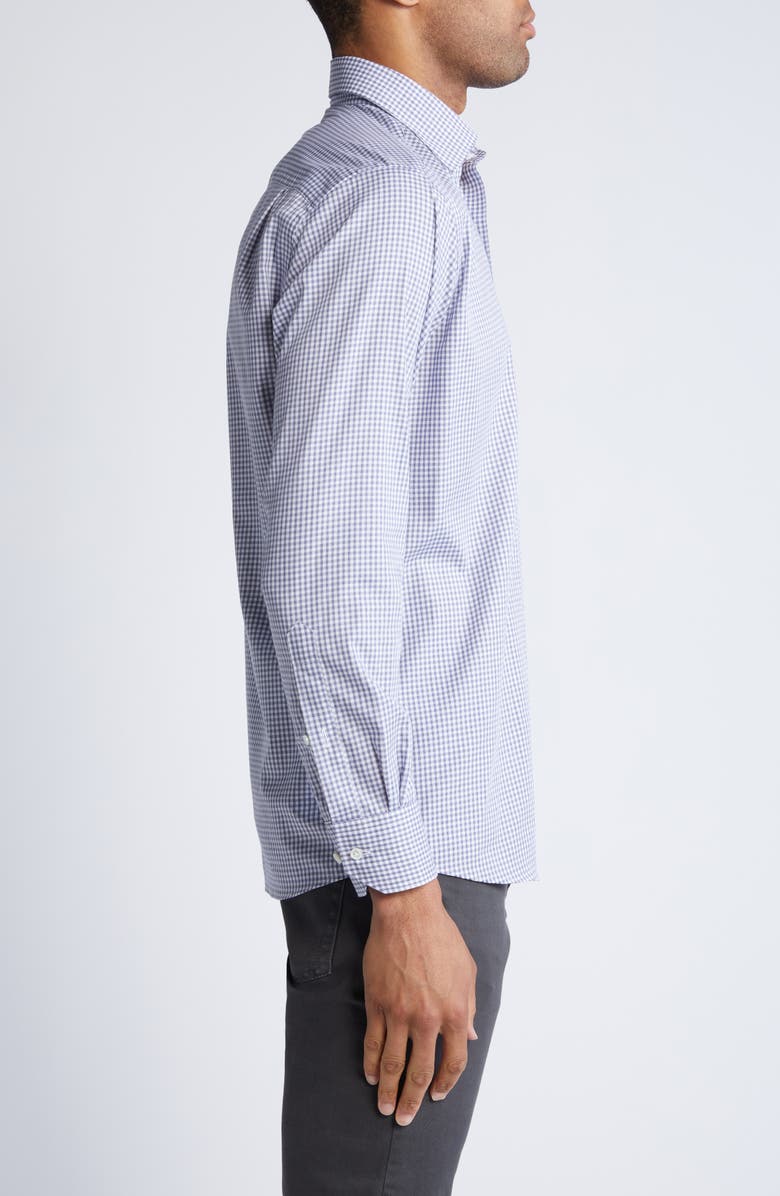 Peter Millar Renato Microcheck Button-Up Shirt | Nordstrom
