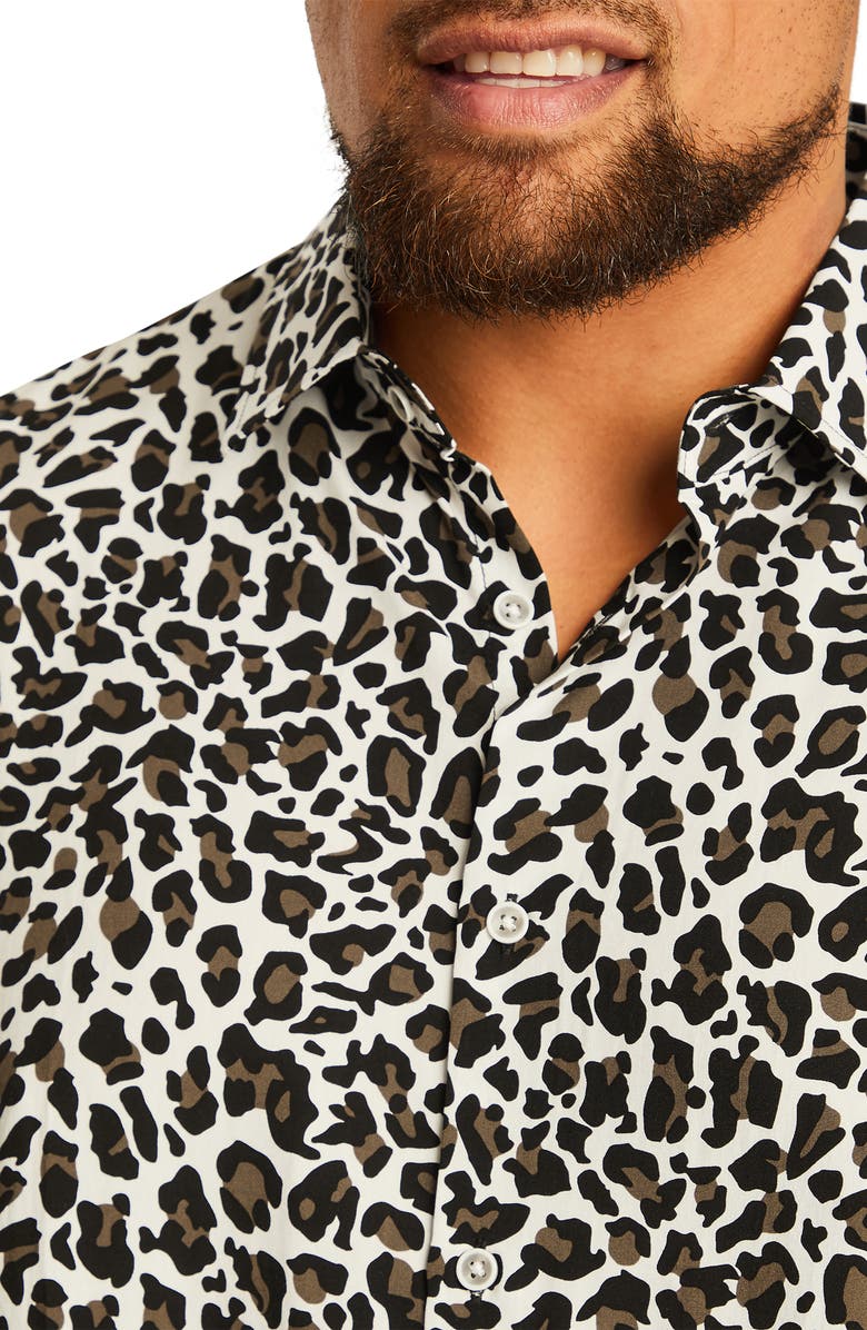 Johnny Bigg Chance Regular Fit Animal Print Short Sleeve Button-Up ...