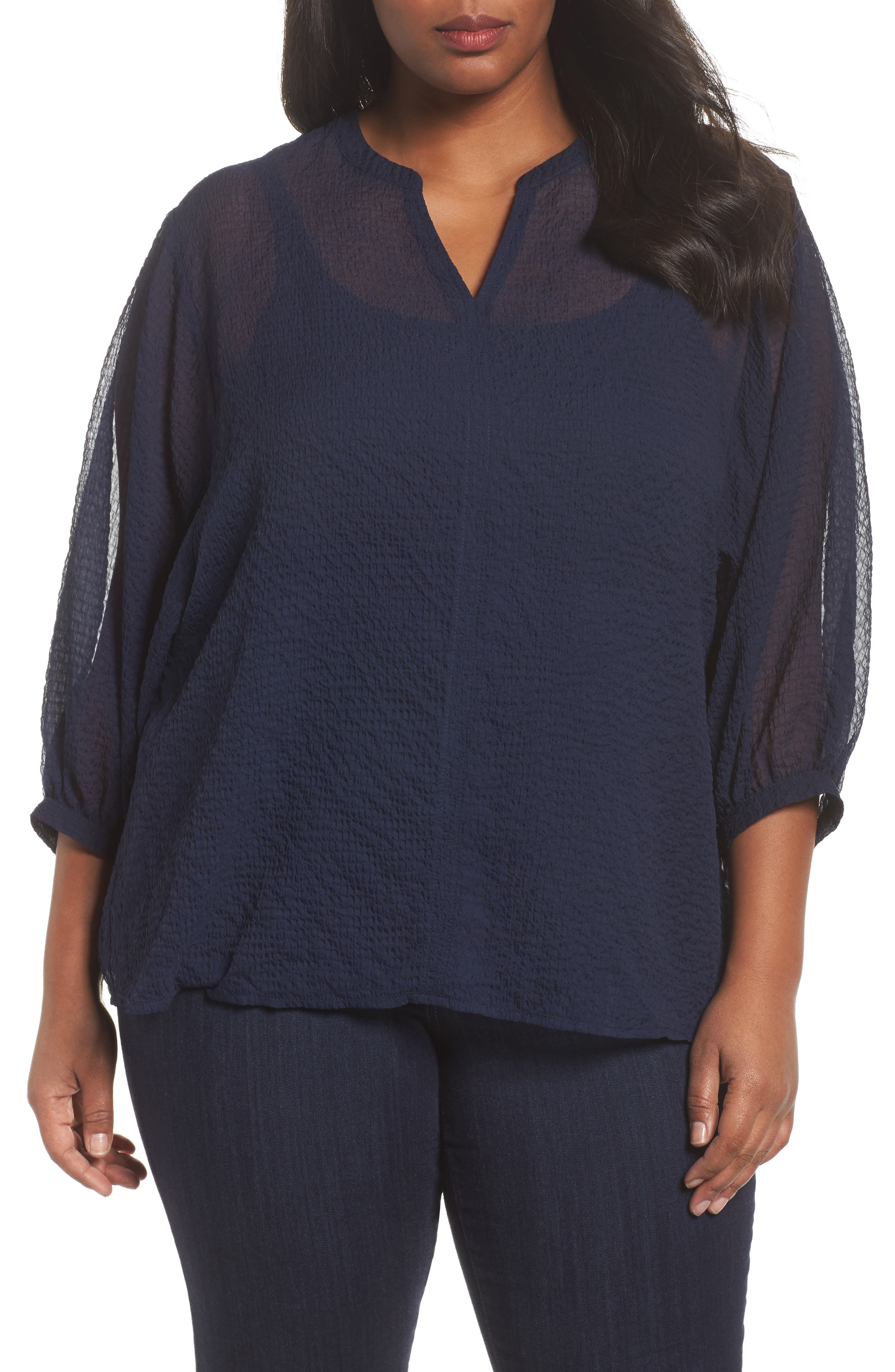 Sejour Sheer Batwing Blouse | Nordstromrack