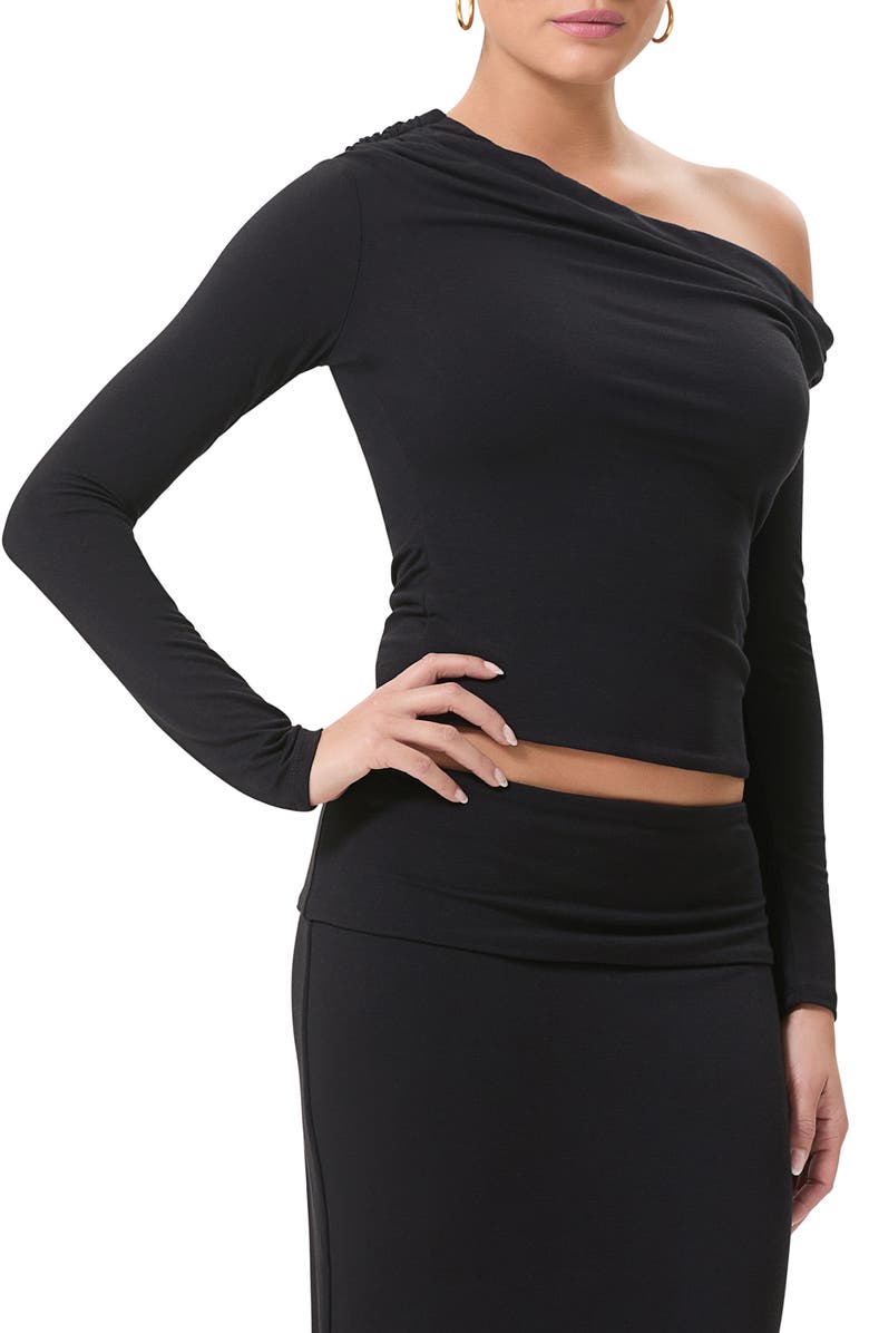 AFRM Bria One-Shoulder Jersey Top | Nordstromrack