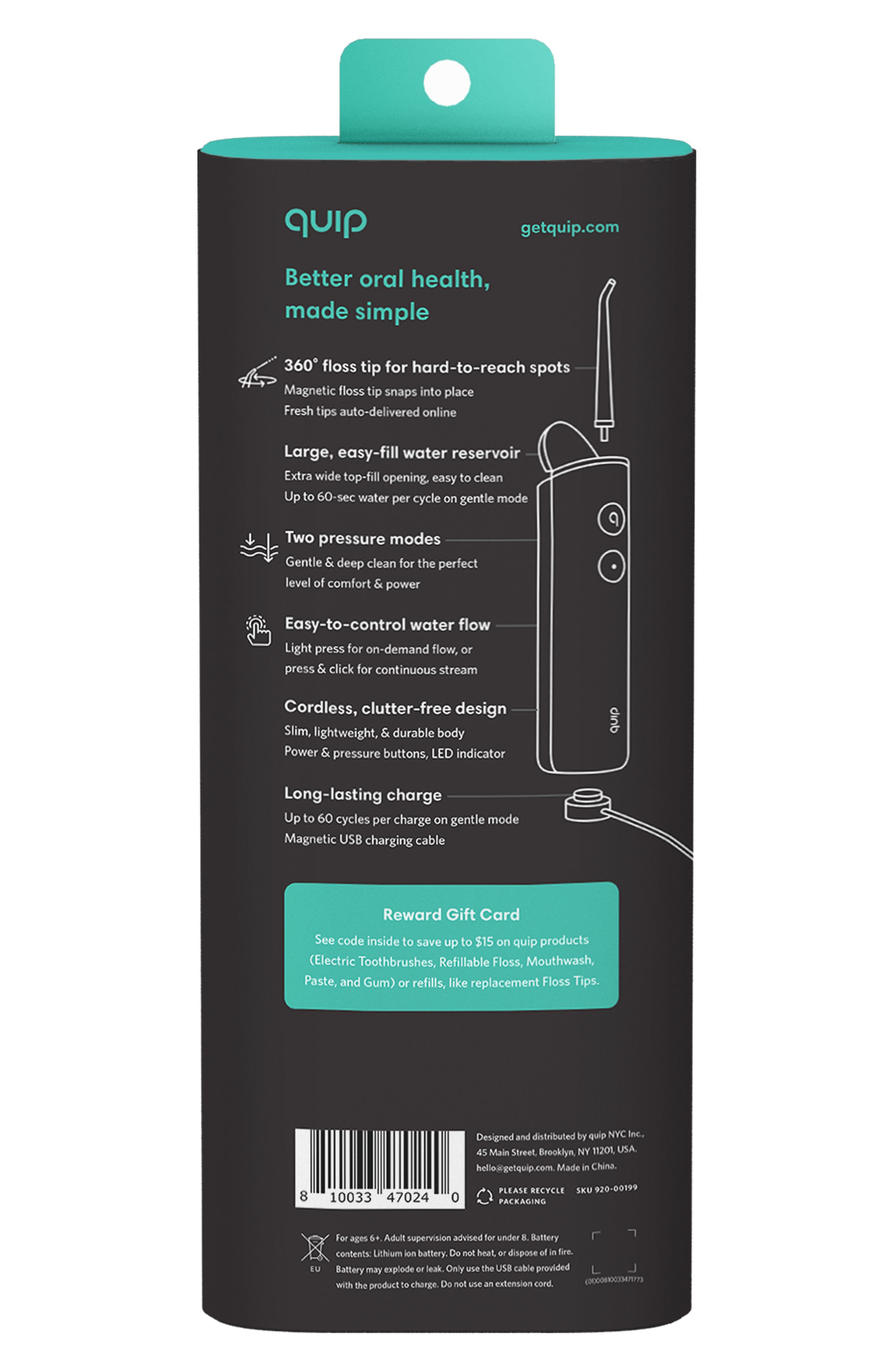 QUIP Rechargeable Water Flosser | Nordstrom