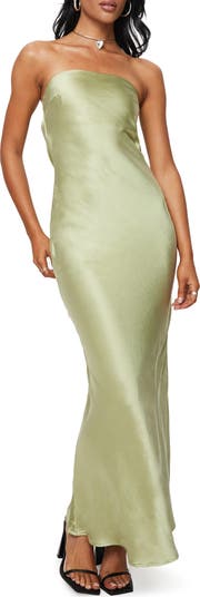 Princess Polly Haley Strapless Satin Maxi Dress | Nordstrom
