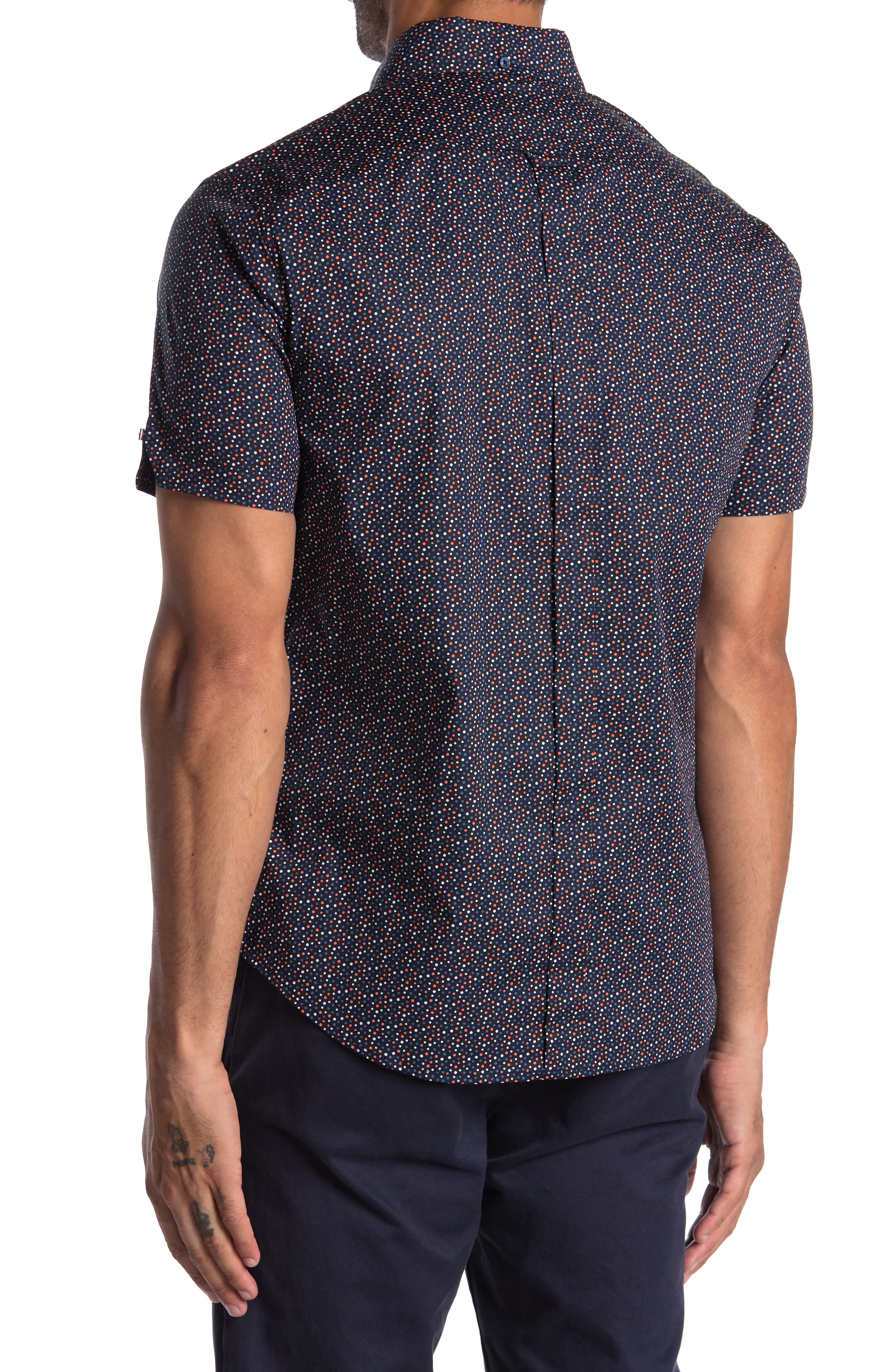 Ben Sherman Button Front Dotted Shirt | Nordstromrack