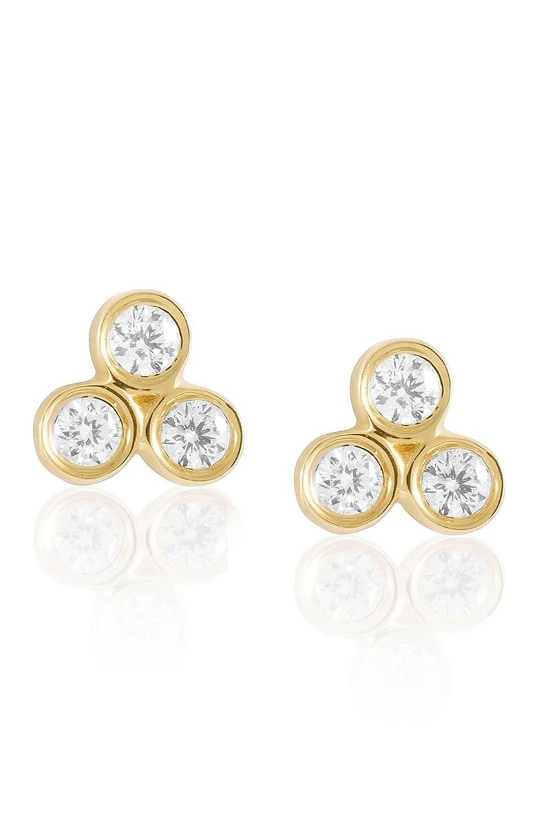 CENTRAL PARK 3-Stone Triangle Stud Earrings | Nordstromrack