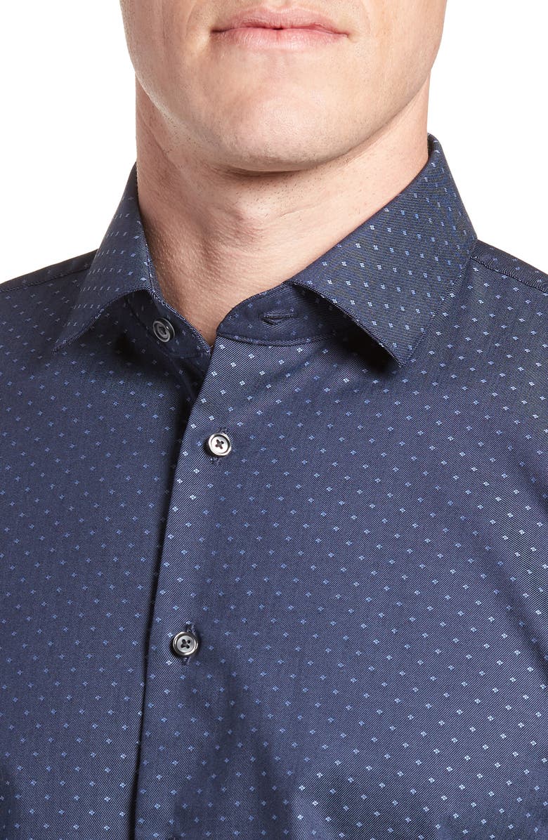 Calibrate Trim Fit Jacquard Dress Shirt | Nordstromrack