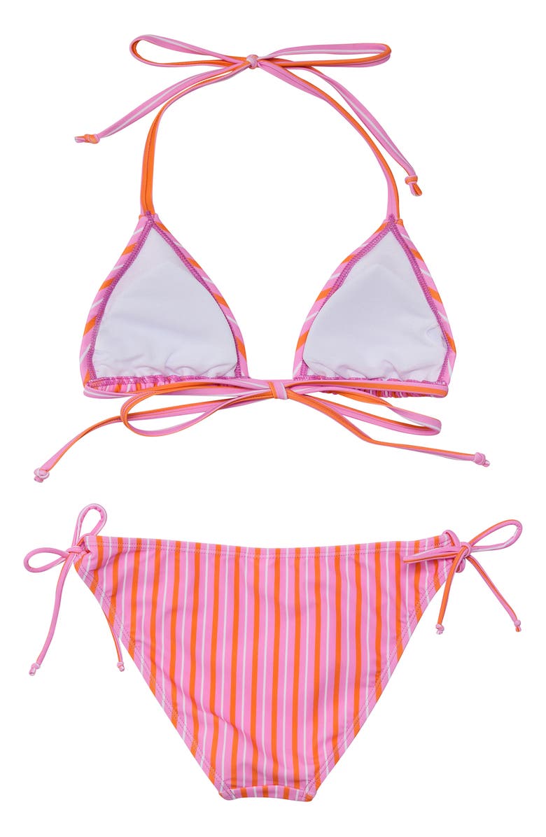 Snapper Rock Kids' Stripy Sunset Two-Piece Swimsuit | Nordstrom
