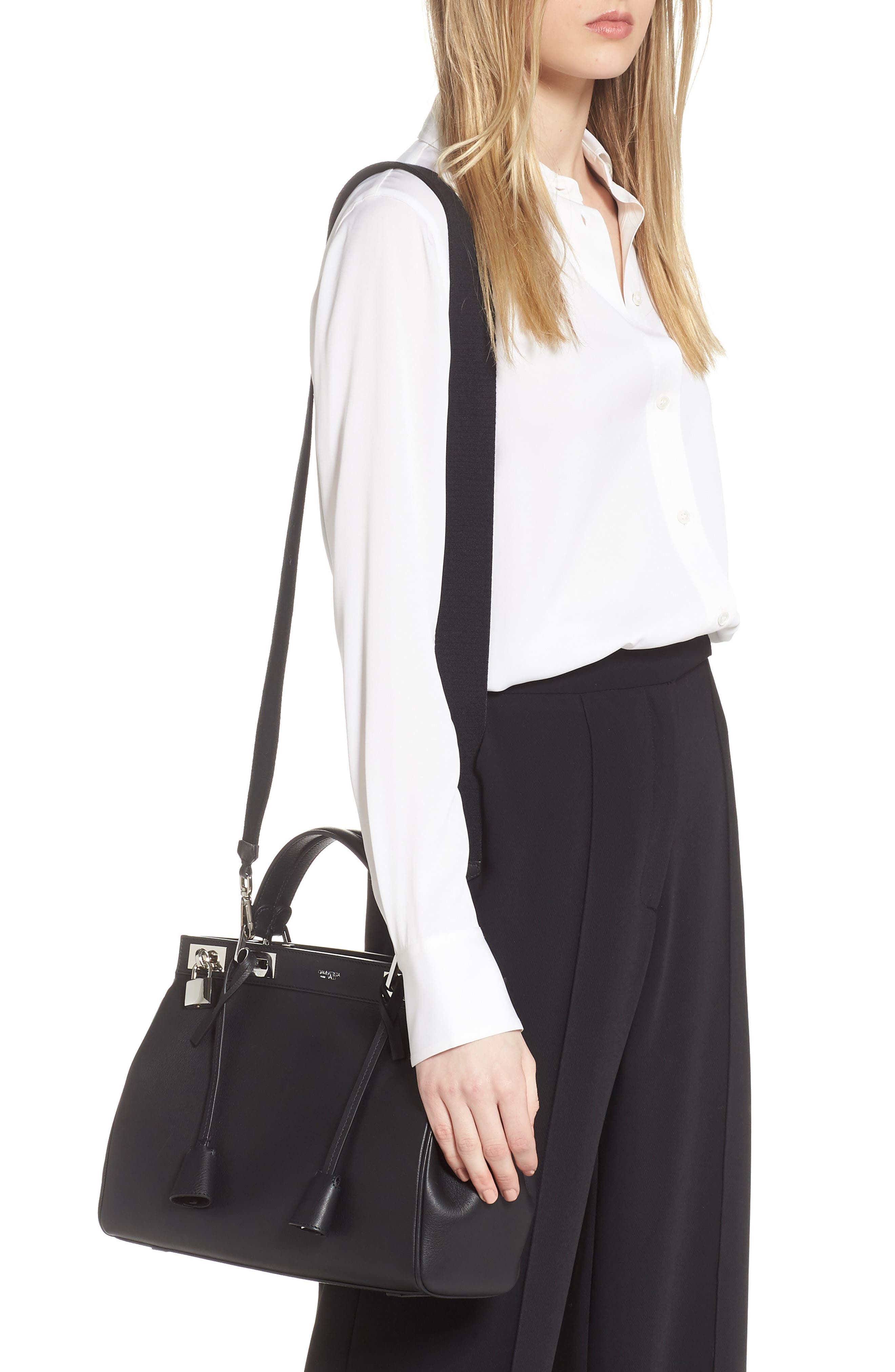 Giambattista Valli Medium Flore Leather Satchel | Nordstrom