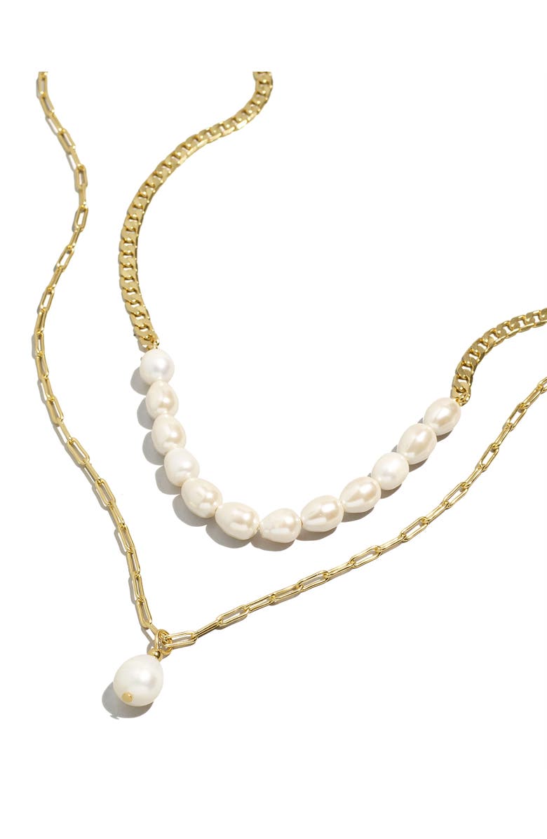 Madewell Set of 2 Freshwater Pearl Necklaces | Nordstromrack