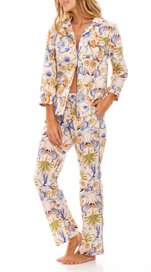The Lazy Poet Emma Floral Jungle Cotton Pajamas | Nordstrom