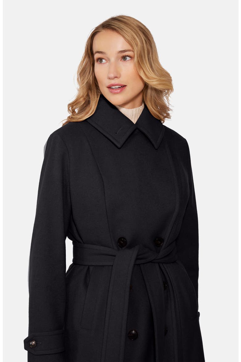 Double Breasted Virgin Wool Blend 750 Fill Power Down Waterproof Coat ...