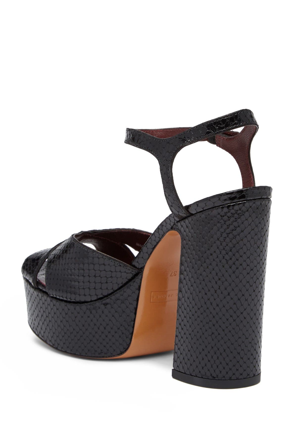 Marc Jacobs Debbie Snake Embossed Platform Sandal | Nordstromrack
