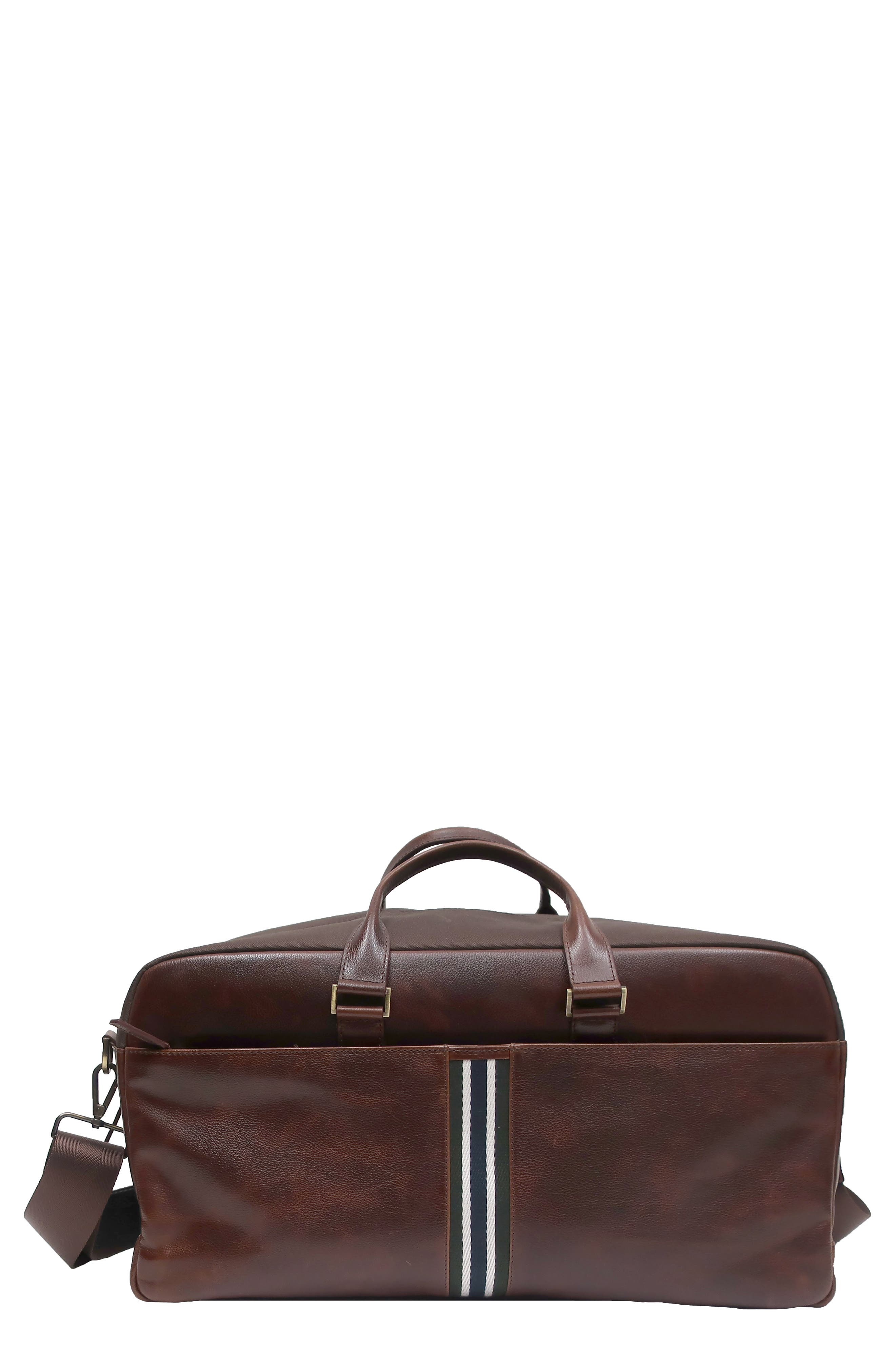 BOCONI Leather Dome Duffle Bag | Nordstromrack