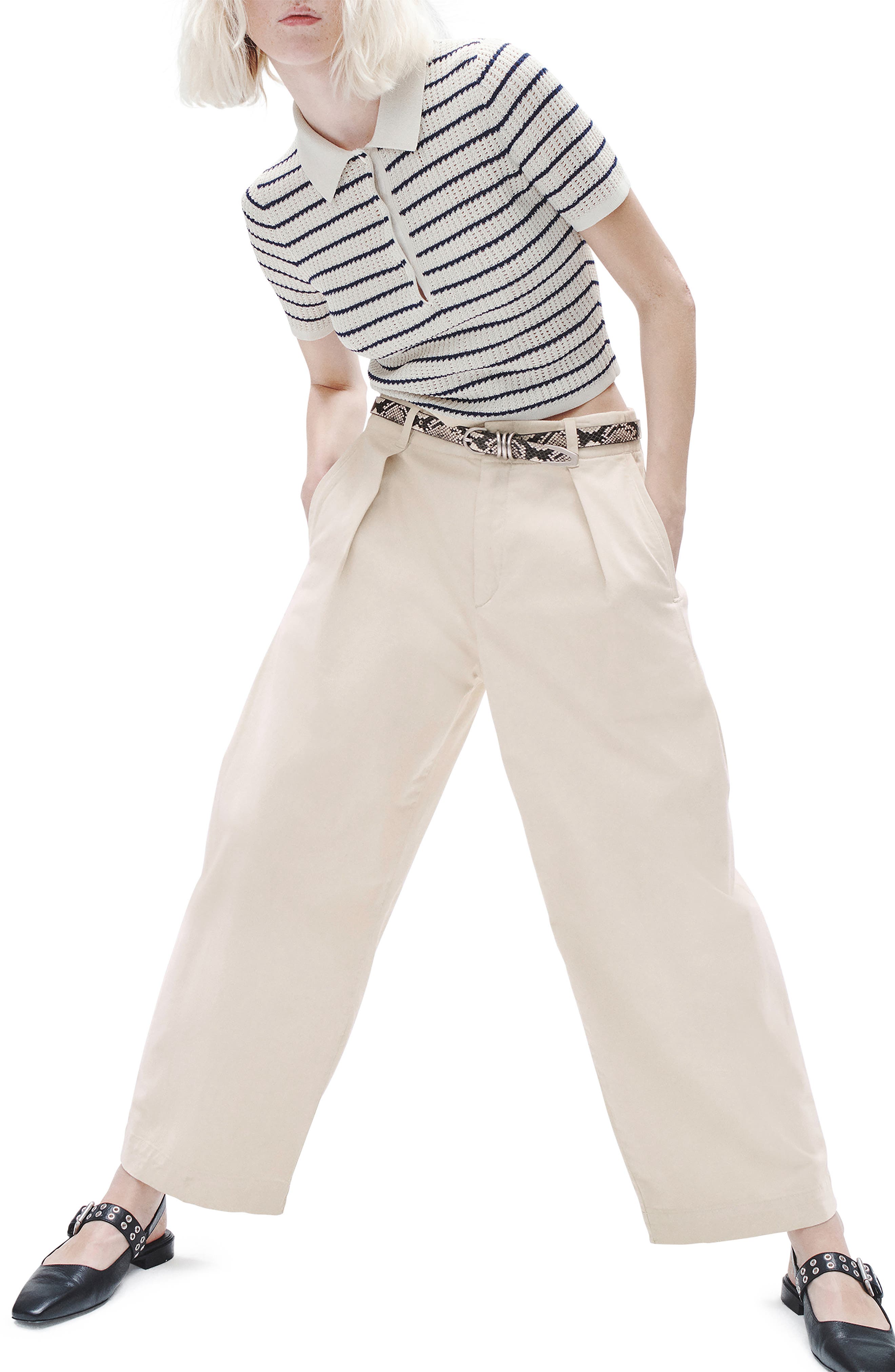 rag & bone Donovan Mid Rise Straight Leg Pants | Nordstromrack
