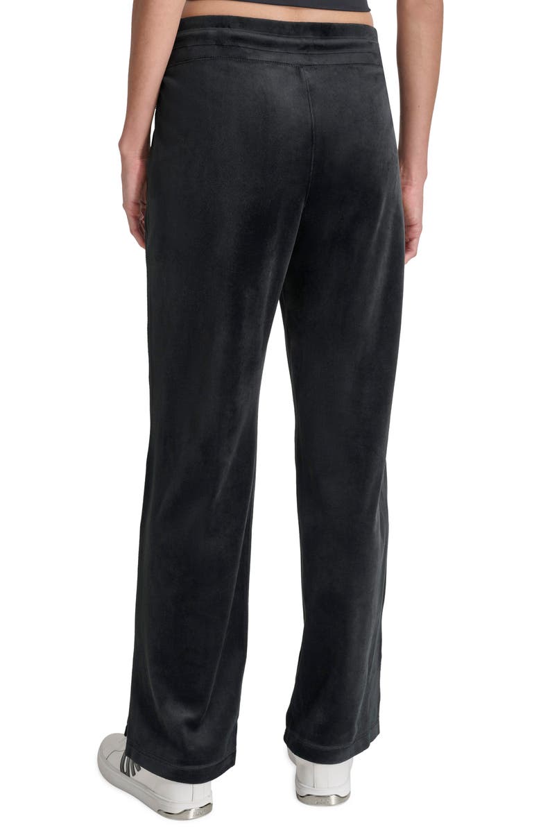 DKNY Platinum Stacked Logo Velour Sweatpants | Nordstromrack