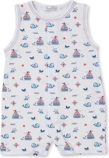 Kissy Kissy Print Cotton Romper | Nordstrom