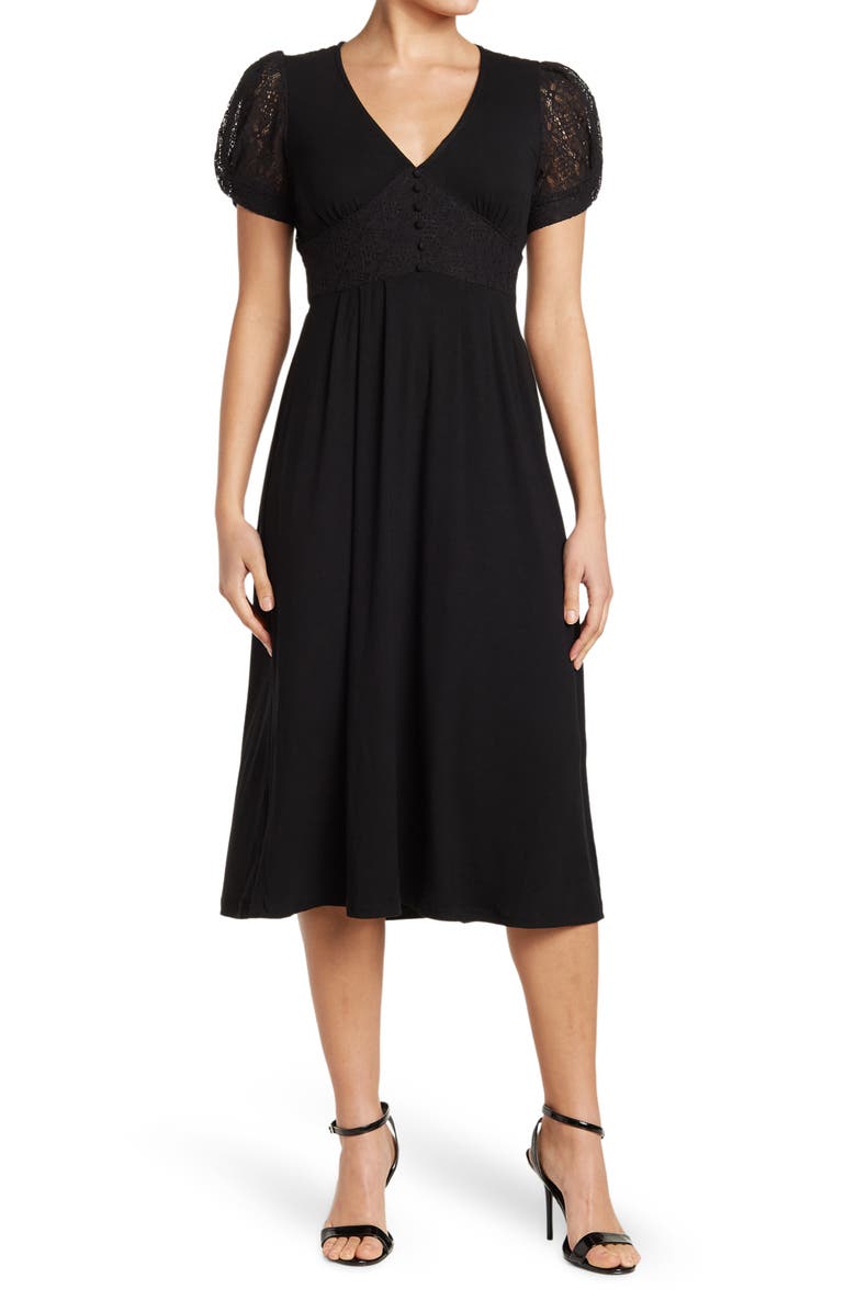 Betsey Johnson Mosaic Lace Rayon Spandex Twist Dress | Nordstromrack