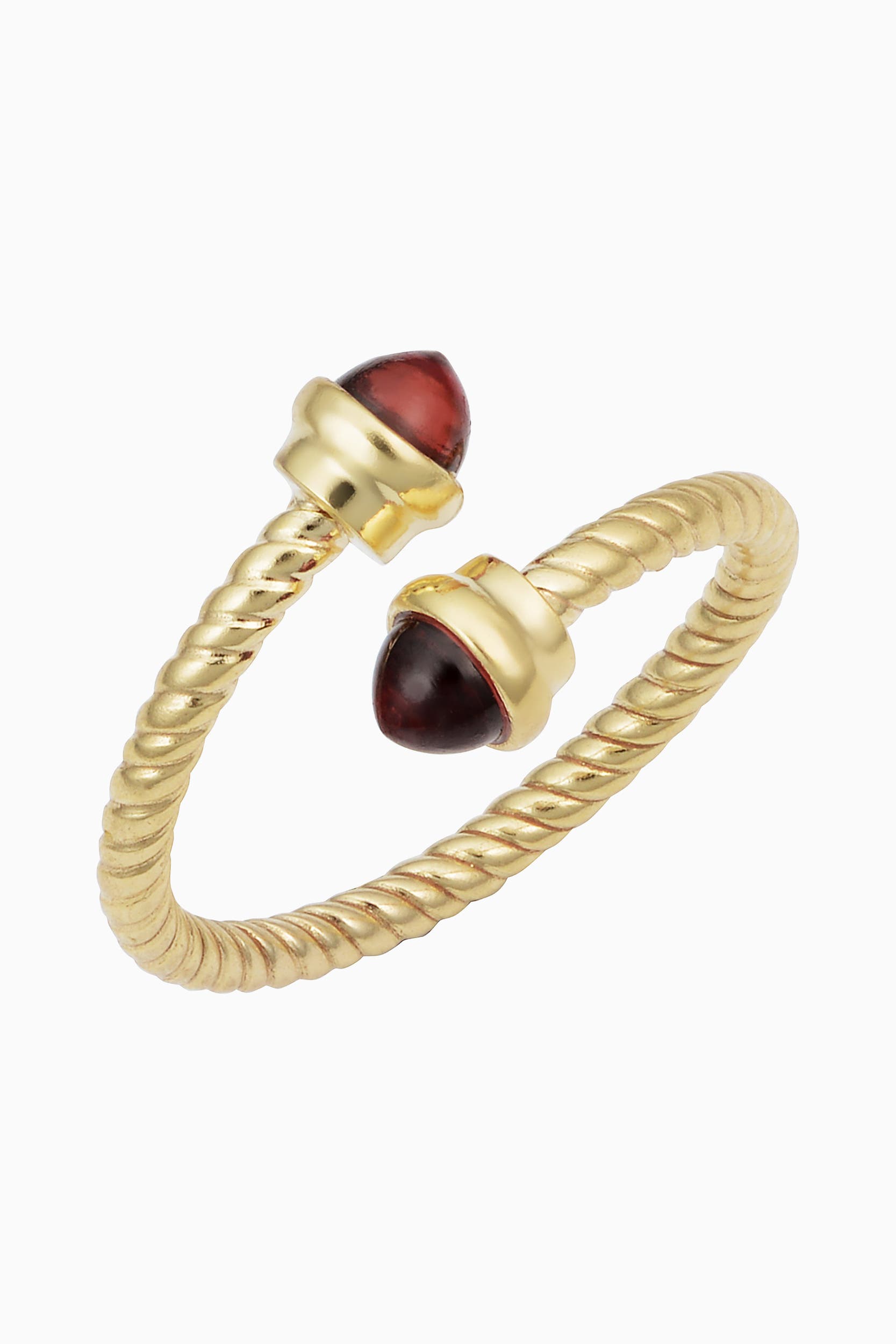 Oradina 14K Yellow Gold Garnet Finger Candy Ring | Nordstrom