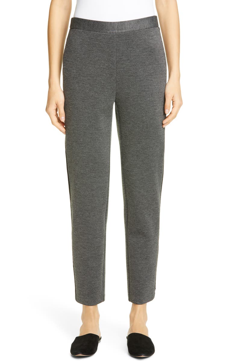 St. John Collection Bird's Eye Double Knit Crop Pants | Nordstrom