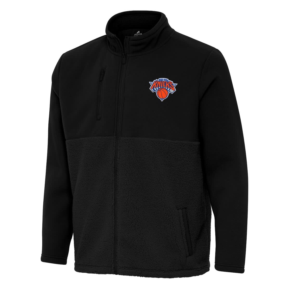 ANTIGUA Men's Antigua Black New York Knicks Daily Fused Full-Zip Jacket ...