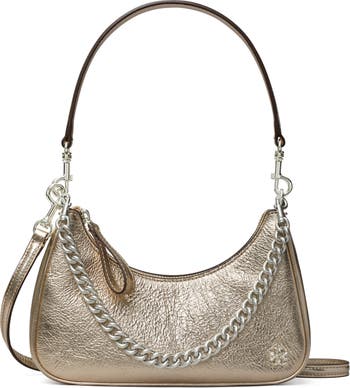 Tory Burch 151 Mercer Metallic Small Crescent Bag | Nordstrom