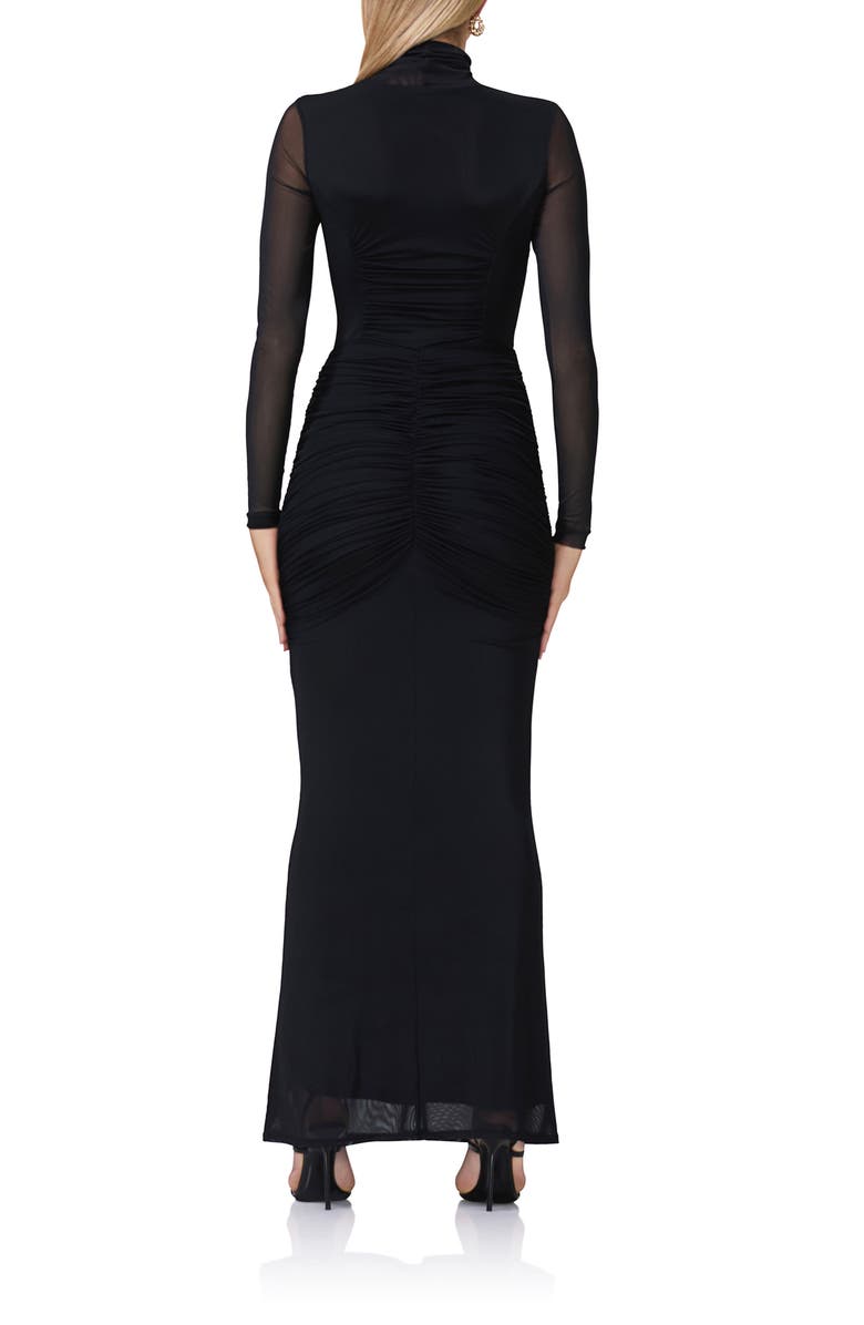 AFRM Libbi Ruched Long Sleeve Maxi Dress | Nordstromrack
