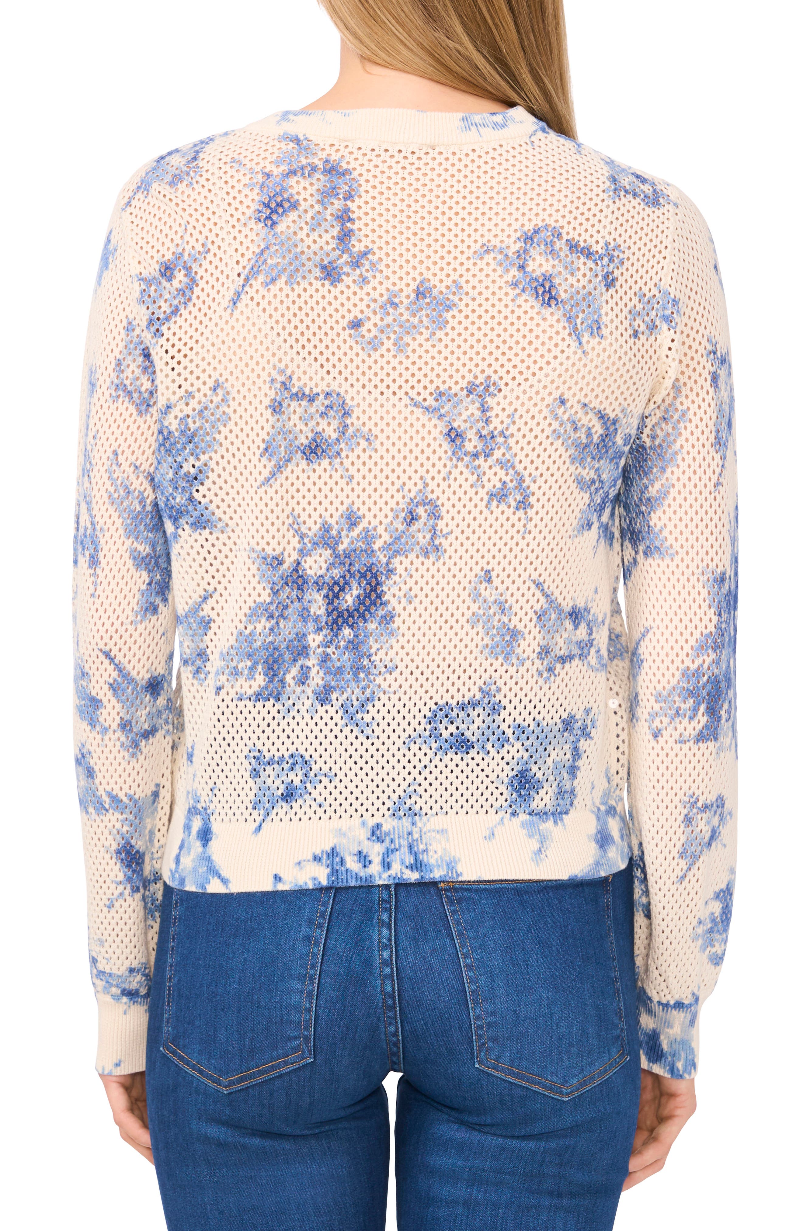 CeCe Cotton Sequin Cardigan | Nordstromrack