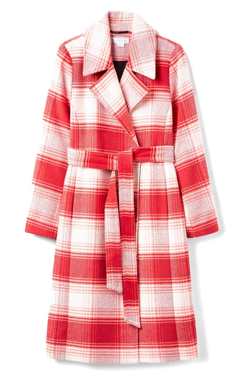 Noize Katja Vegan Wool Plaid Coat | Nordstromrack