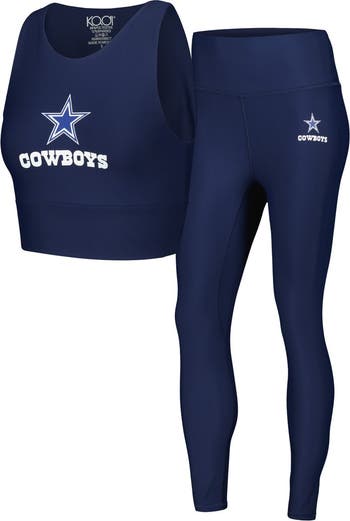Kadi Brand Women's Navy Dallas Cowboys Leggings & Midi Bra Set | Nordstrom