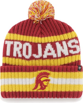'47 Men's '47 Cardinal USC Trojans Bering Cuffed Knit Hat with Pom ...