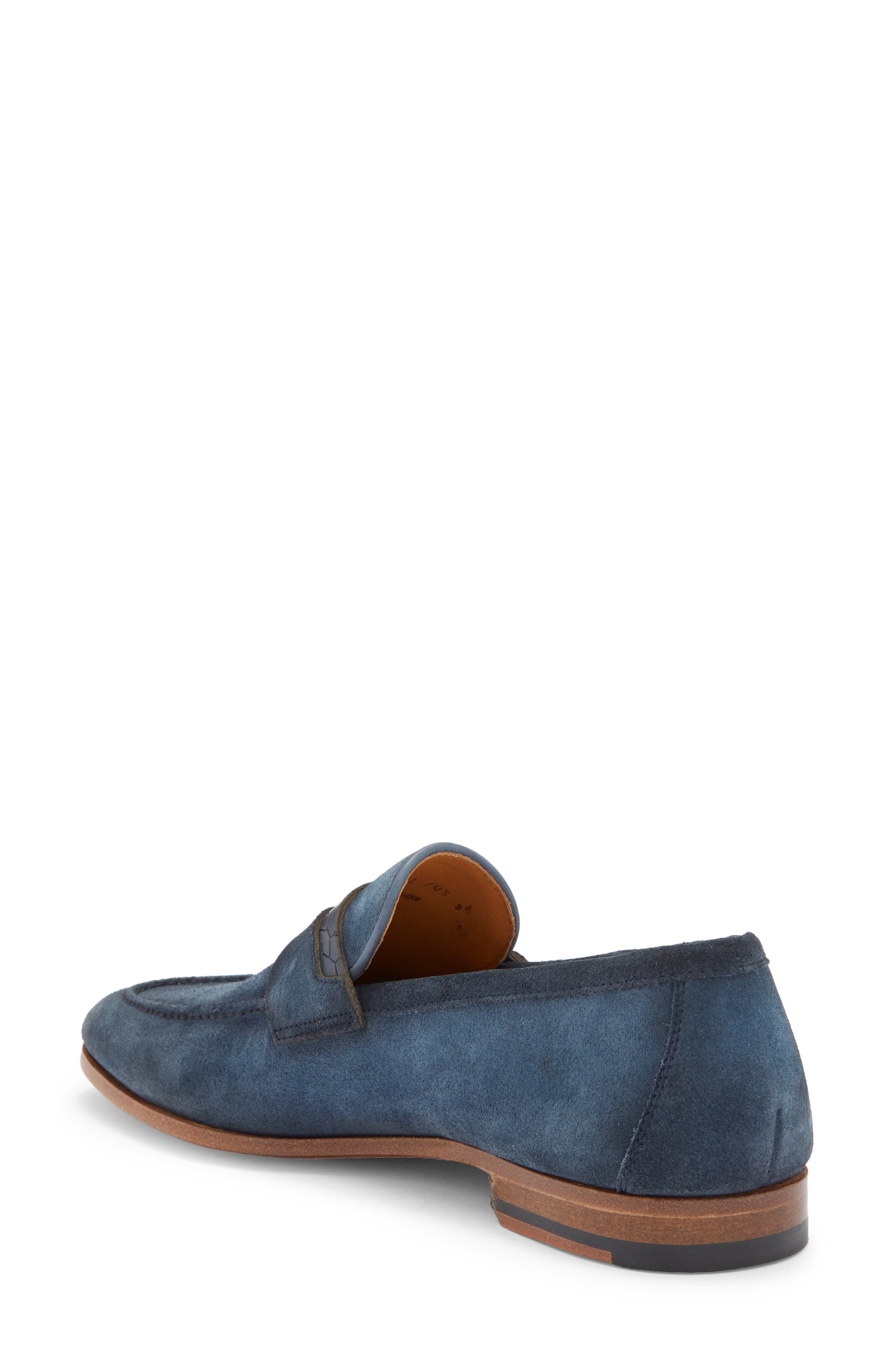 Magnanni Sasso Croc Embossed Penny Loafer (Men) | Nordstromrack