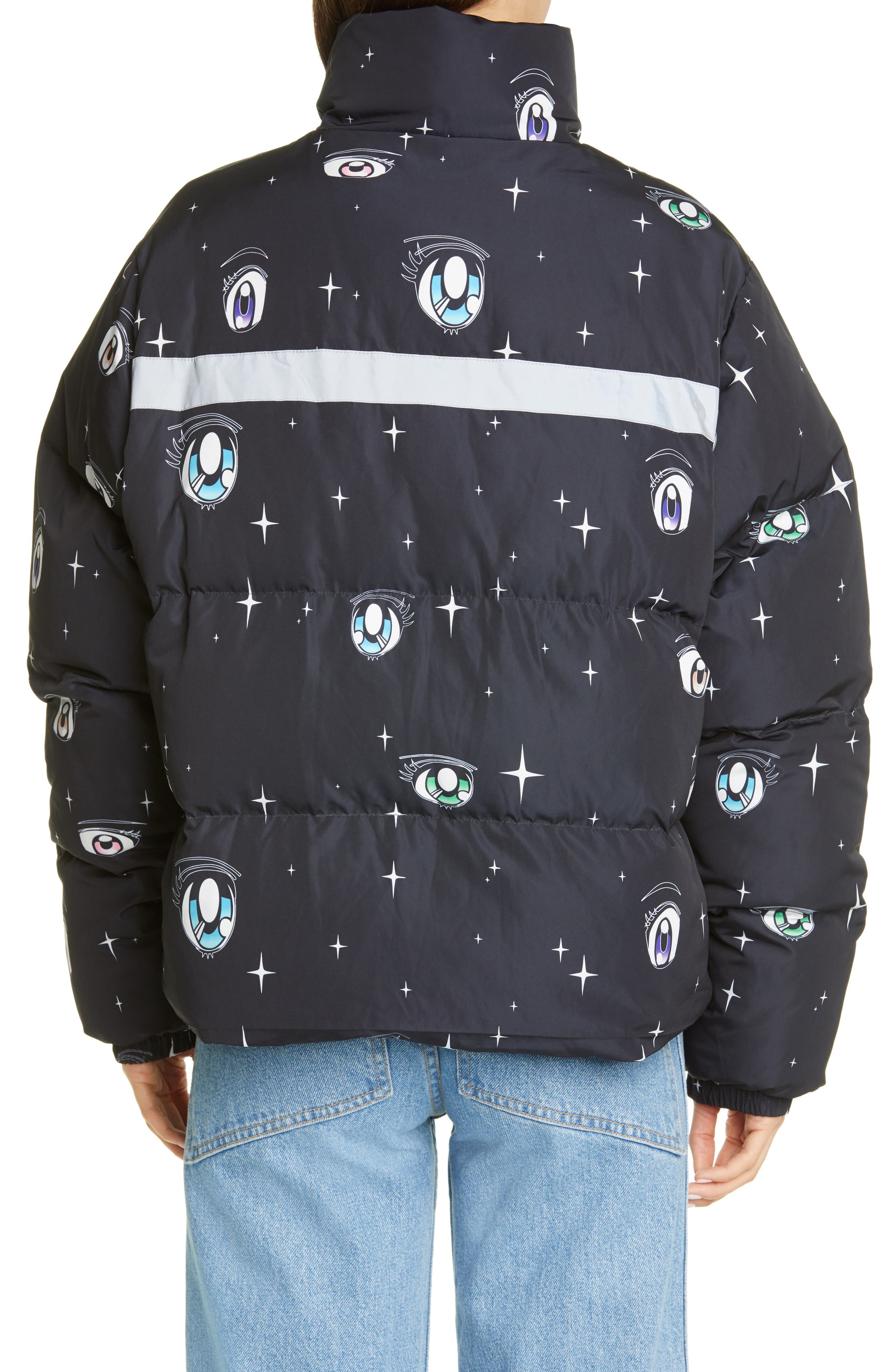 Sandy Liang Luna Eye Print Puffer Jacket | Nordstrom