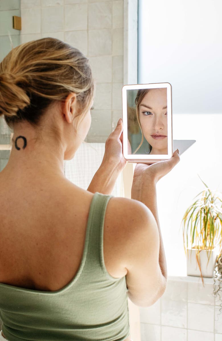 VANITY PLANET Mini Pose LED Mirror On The Go | Nordstrom