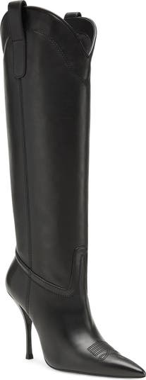 Stuart Weitzman Outwest Knee High Pointed Toe Boot (Women) | Nordstromrack