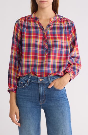 MOTHER The Push Over Plaid Button-Up Shirt | Nordstromrack