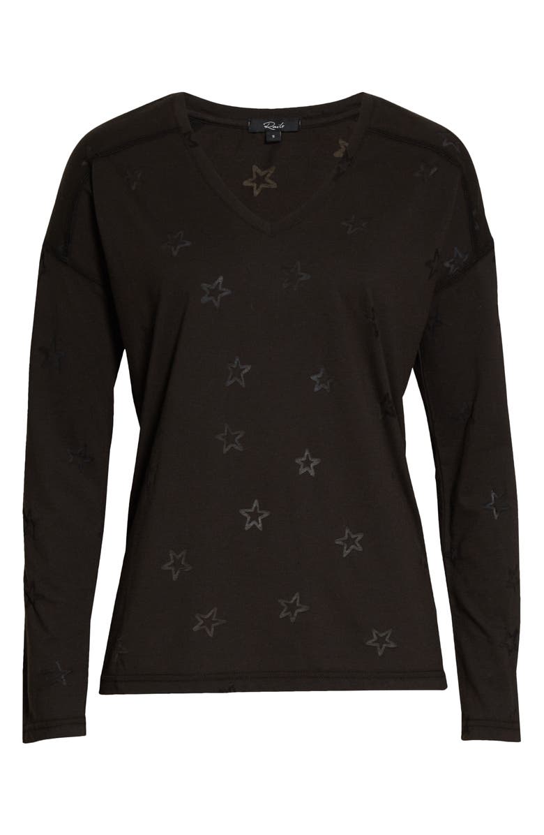 Rails The Sami V-Neck Long Sleeve Cotton Blend Top | Nordstromrack