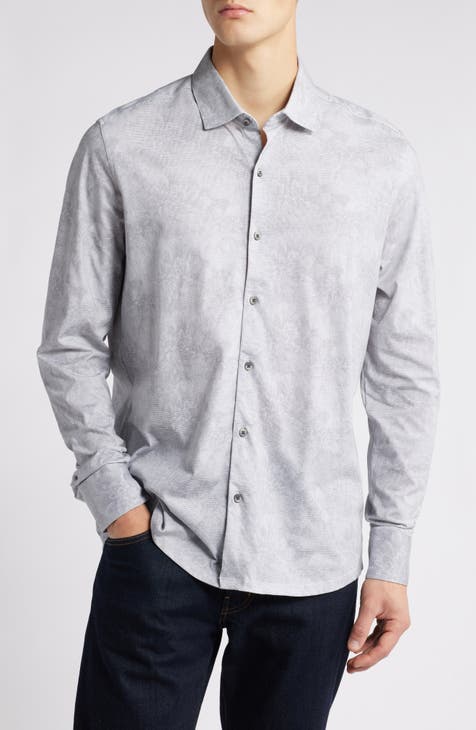 Men's Jersey Knit Button Up Shirts | Nordstrom