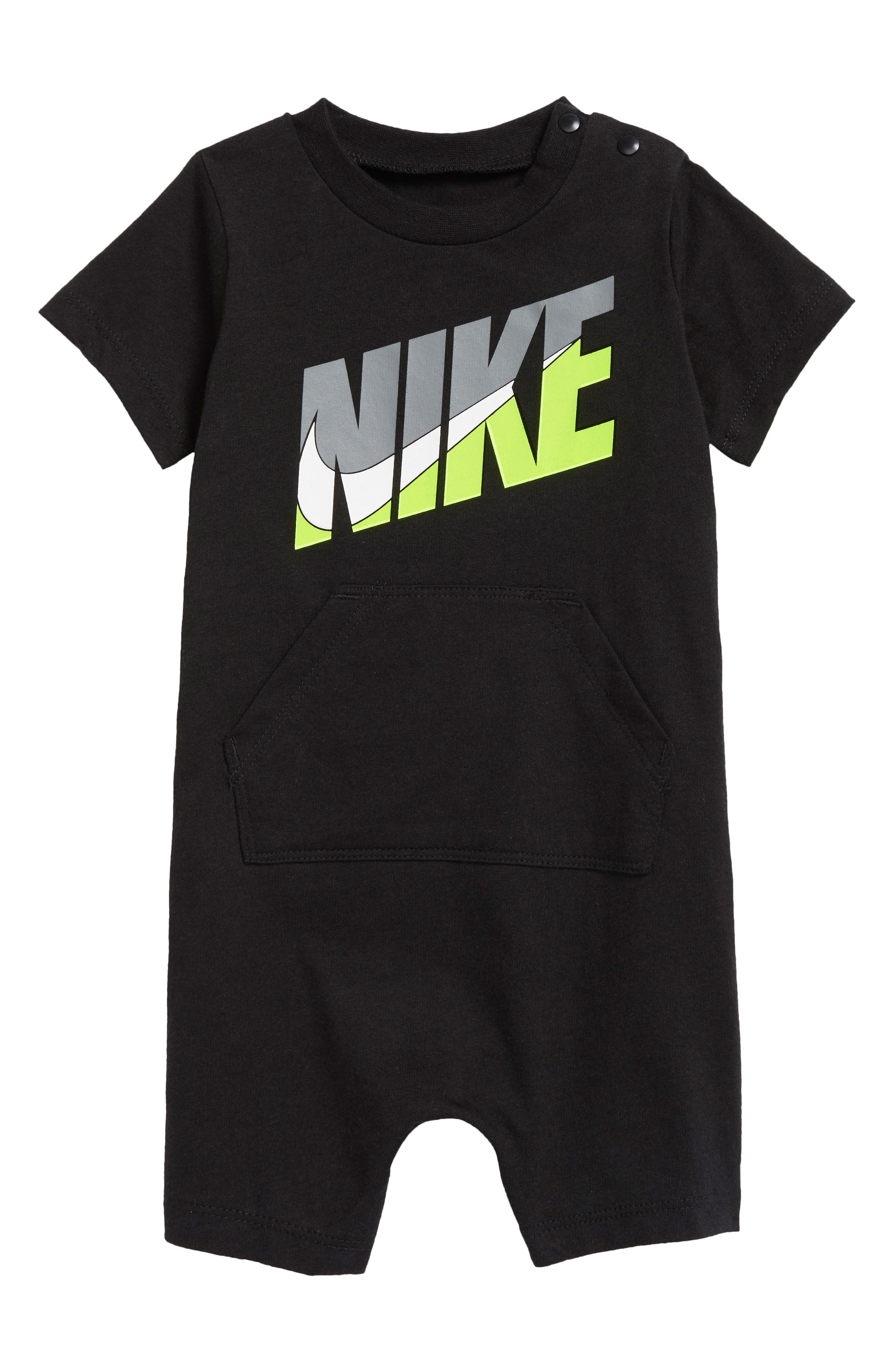 Nike Logo Graphic Romper | Nordstrom