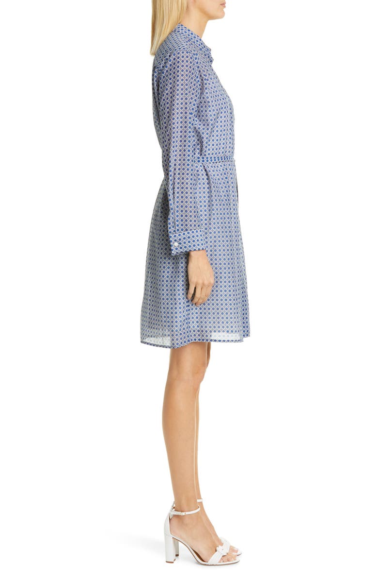 Equipment Ravena Print Long Sleeve Silk Blend Shirtdress | Nordstromrack