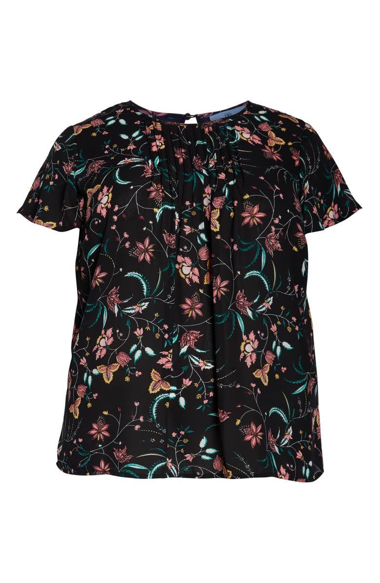 CeCe Marrakesh Ink Floral Blouse | Nordstrom