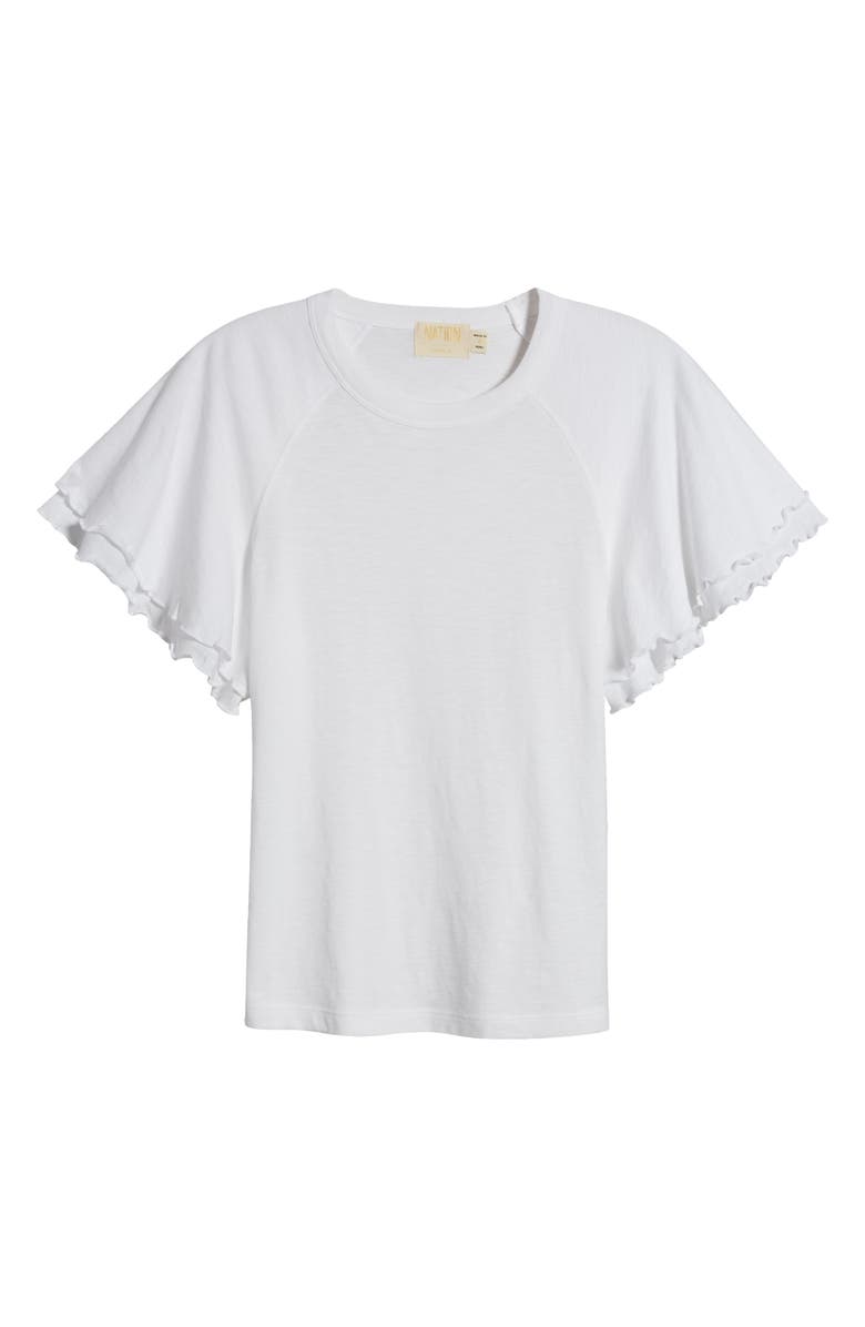 Nation LTD Flutter Sleeve Cotton T-Shirt | Nordstromrack
