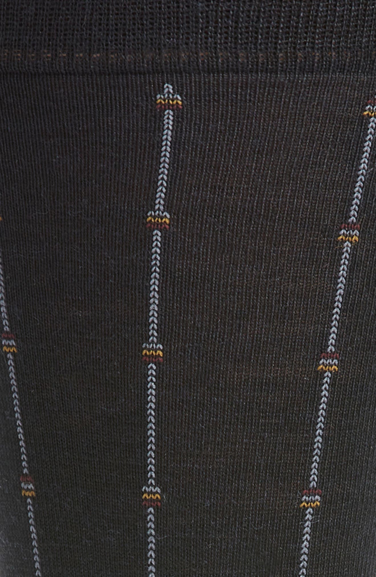 Pantherella Botolph Vertical Mini Box Stripe Wool Blend Dress Socks ...