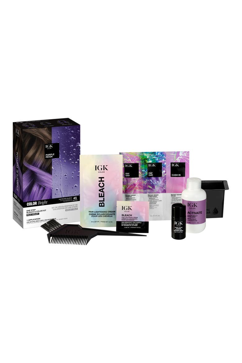 Color Bright One Step Bleach & Color Kit - Purple Reign: Pale Violet ...