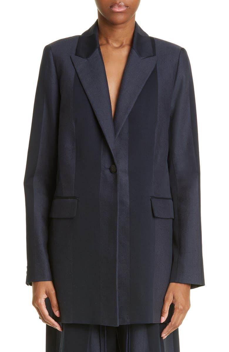 PARTOW Percy Stripe Cotton & Linen Jacket | Nordstromrack