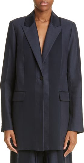 PARTOW Percy Stripe Cotton & Linen Jacket | Nordstrom