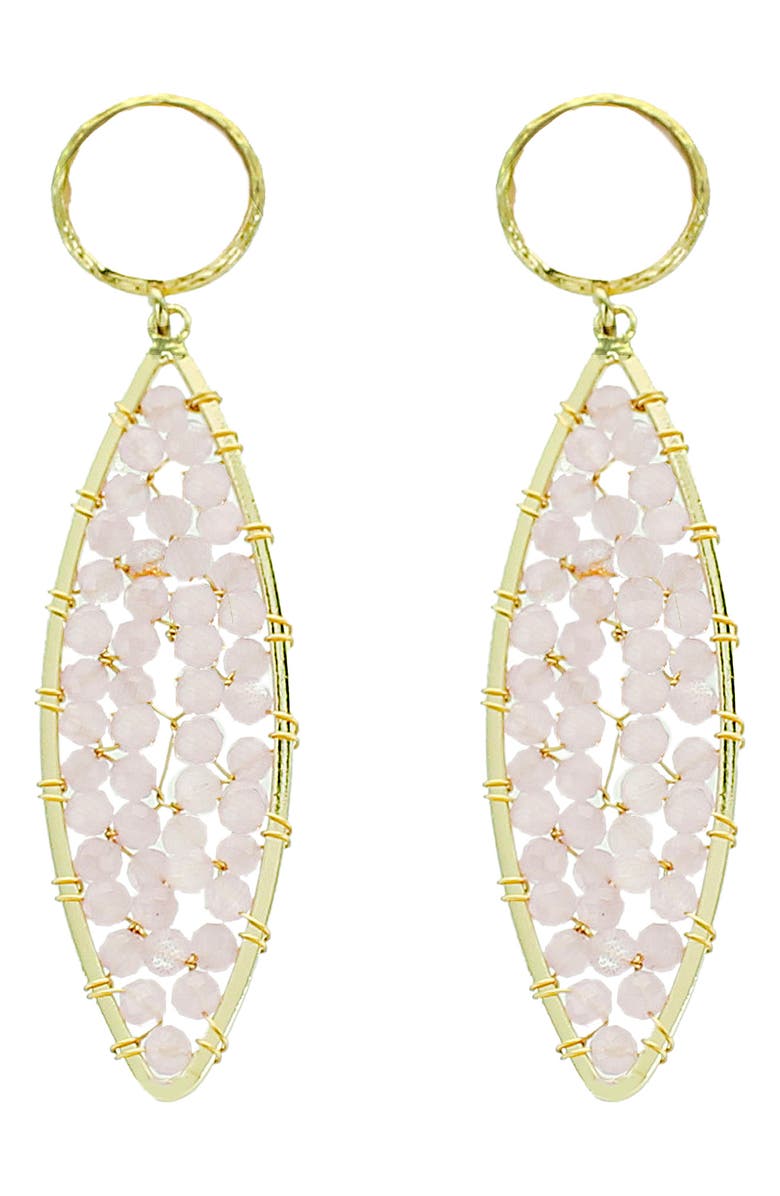 Panacea Pink Crystal Marquis Drop Earrings | Nordstromrack