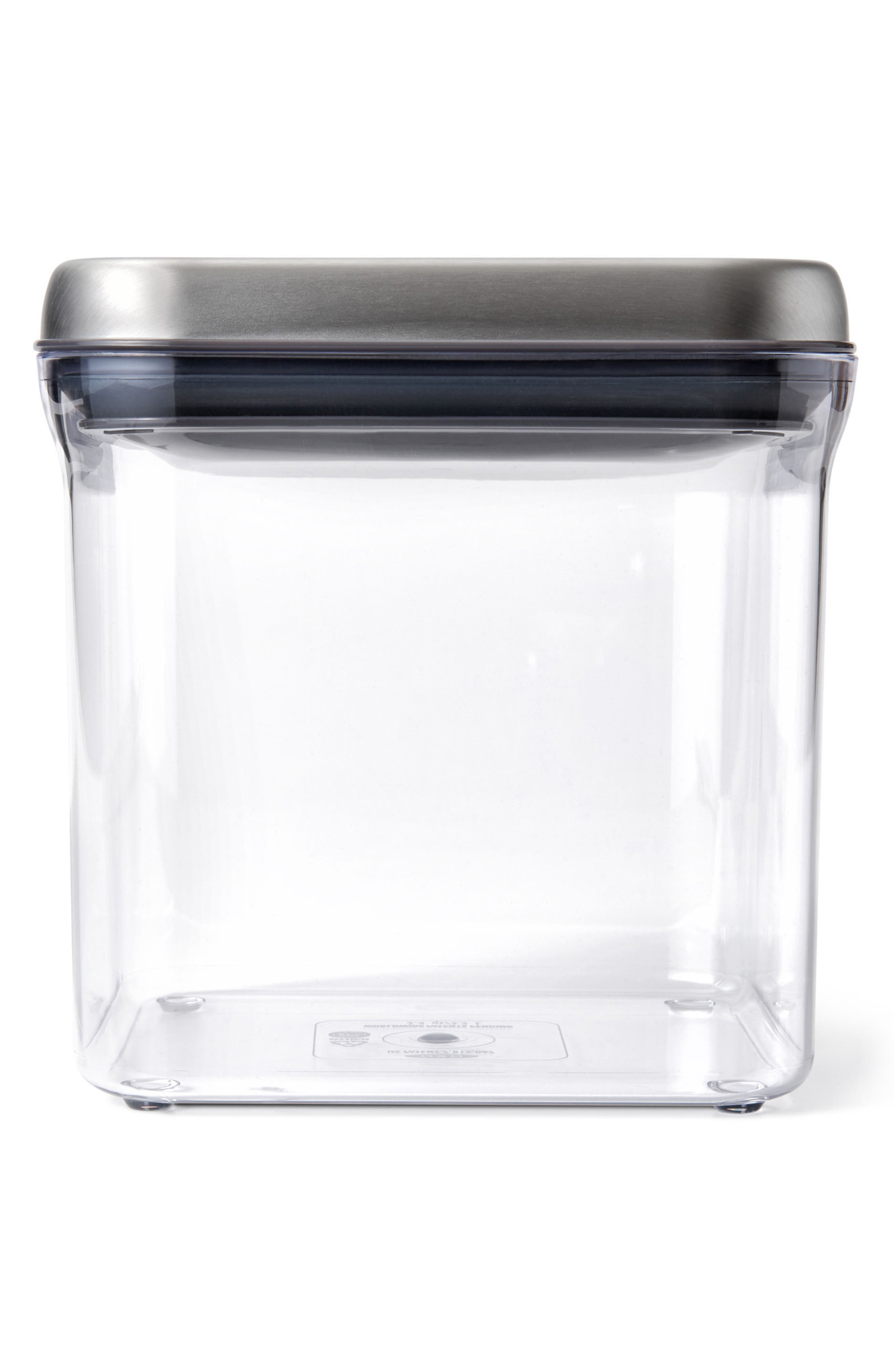 OXO SoftWorks POP Stainless Steel Lid Airtight Food Storage Container ...